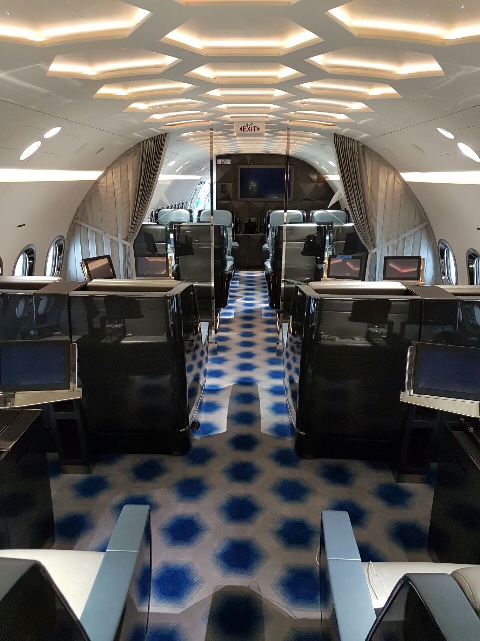 Aviation Interior Spotlight - Edese Doret Royal Jet - Townsend Leather